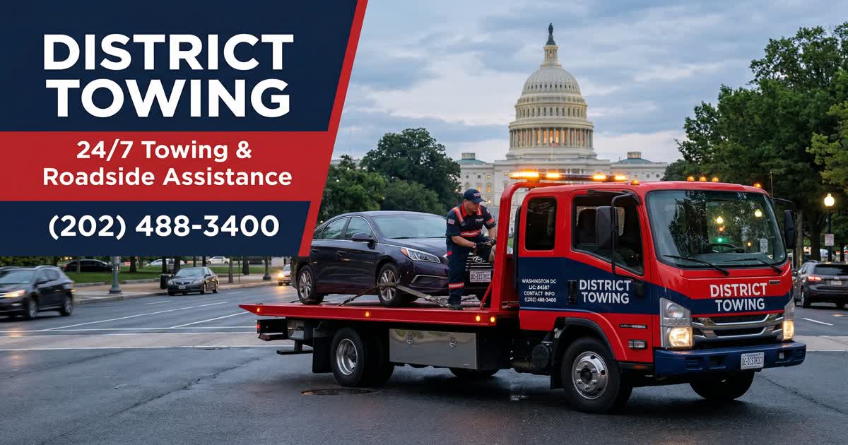 24/7 Towing & Roadside Assistance in Washington DC, MD & VA | District ...